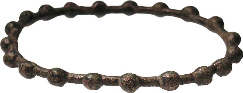 Bronze Age bangle made of bronze with nub decoration Bronze Age ...