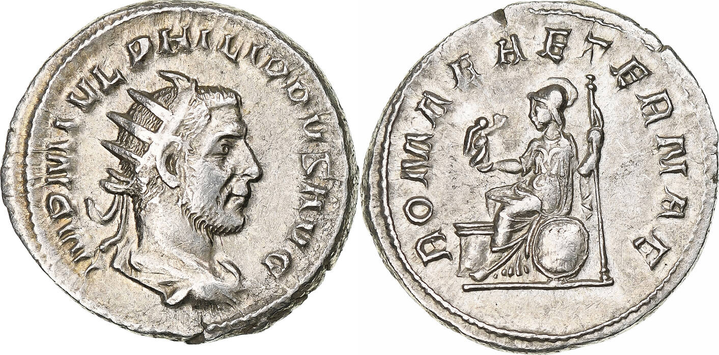 Antoninianus 244-247 Rome Philip I, Rome, Billon, RIC:45 AU(55-58) | MA ...