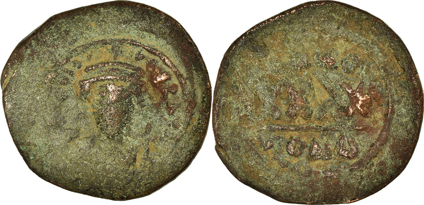 Follis 606-607 Constantinople Coin, Phocas, Constantinople, Copper ...