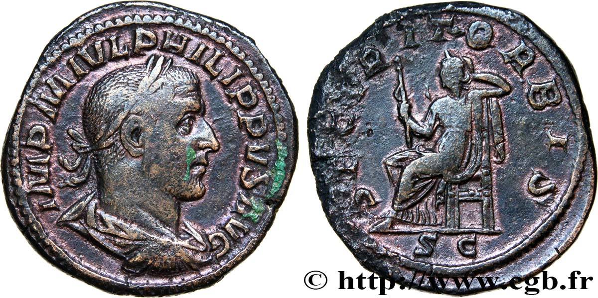 THE MILITARY CRISIS(235 AD to 284 AD) Sesterce PHILIPPUS Rome 245 (31mm ...