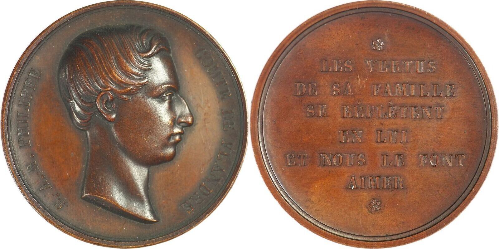 Belgium Medal N.D Prince Philippe, Count of Flanders / Dubois EF | MA-Shops