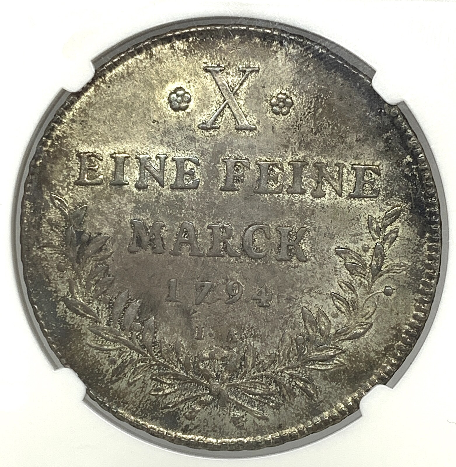 GERMANY 1794 FS//IA German States Mainz 1794 Taler Coin Thaler NGC MS ...