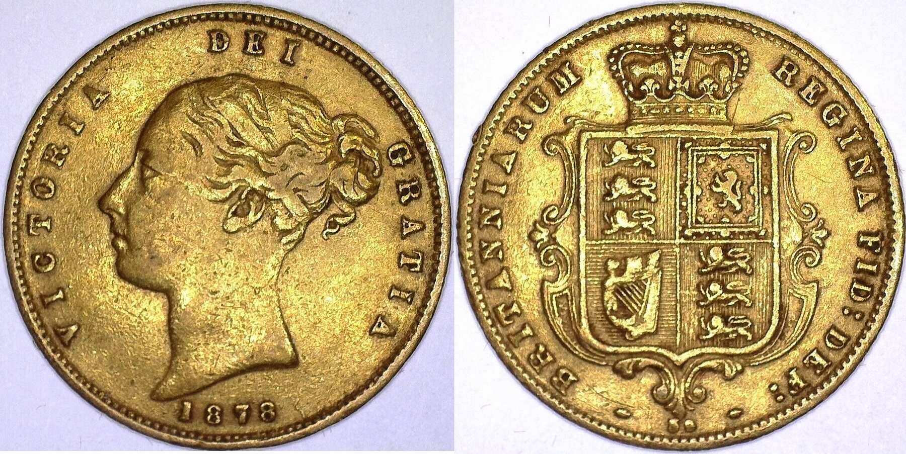 Great Britain 1/2 Sovereign 1878 Victoria F-VF | MA-Shops