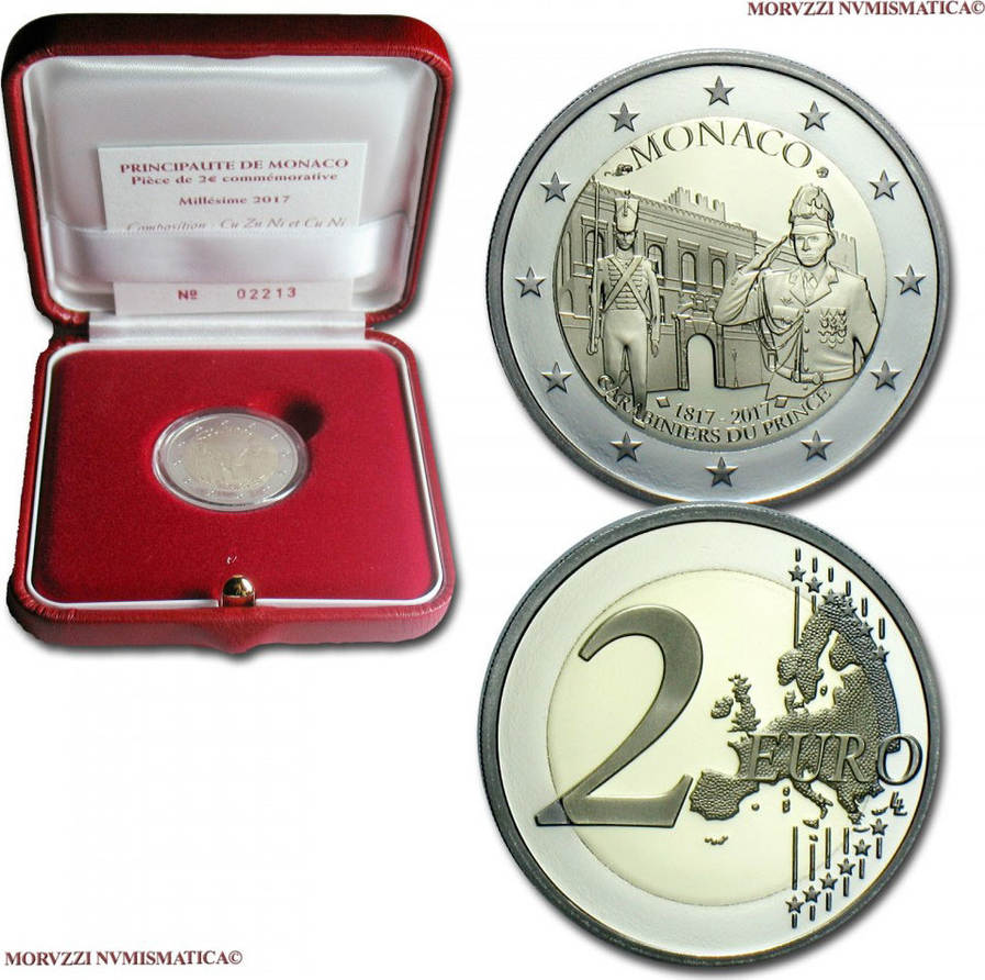 Principality of Monaco / Fürstentum Monaco 2 euro commemorative coin ...