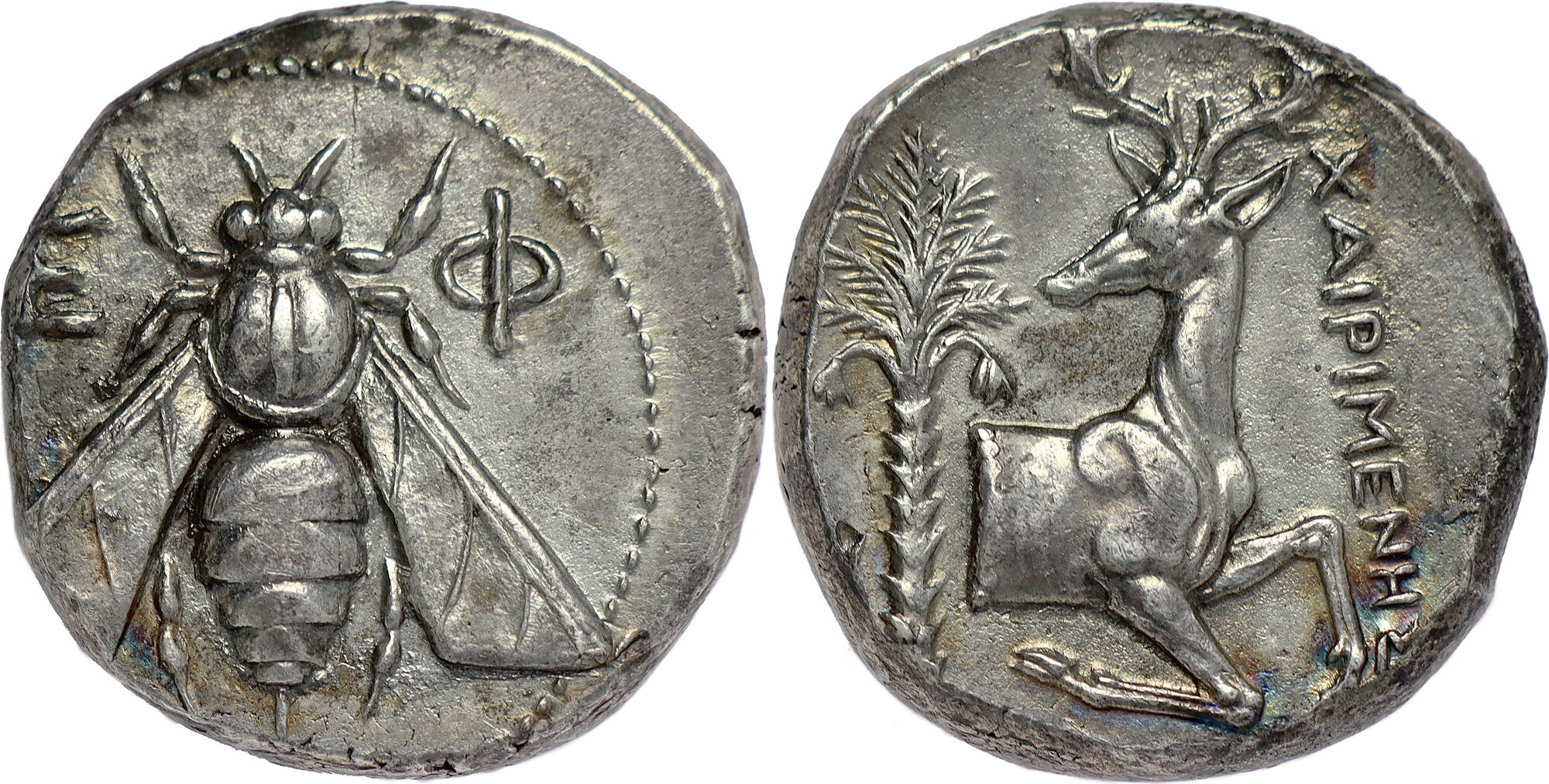 ANCIENT GREECE AR Tetradrachm 340-325 B.C. Ionia - Ephesos - Magistrate ...