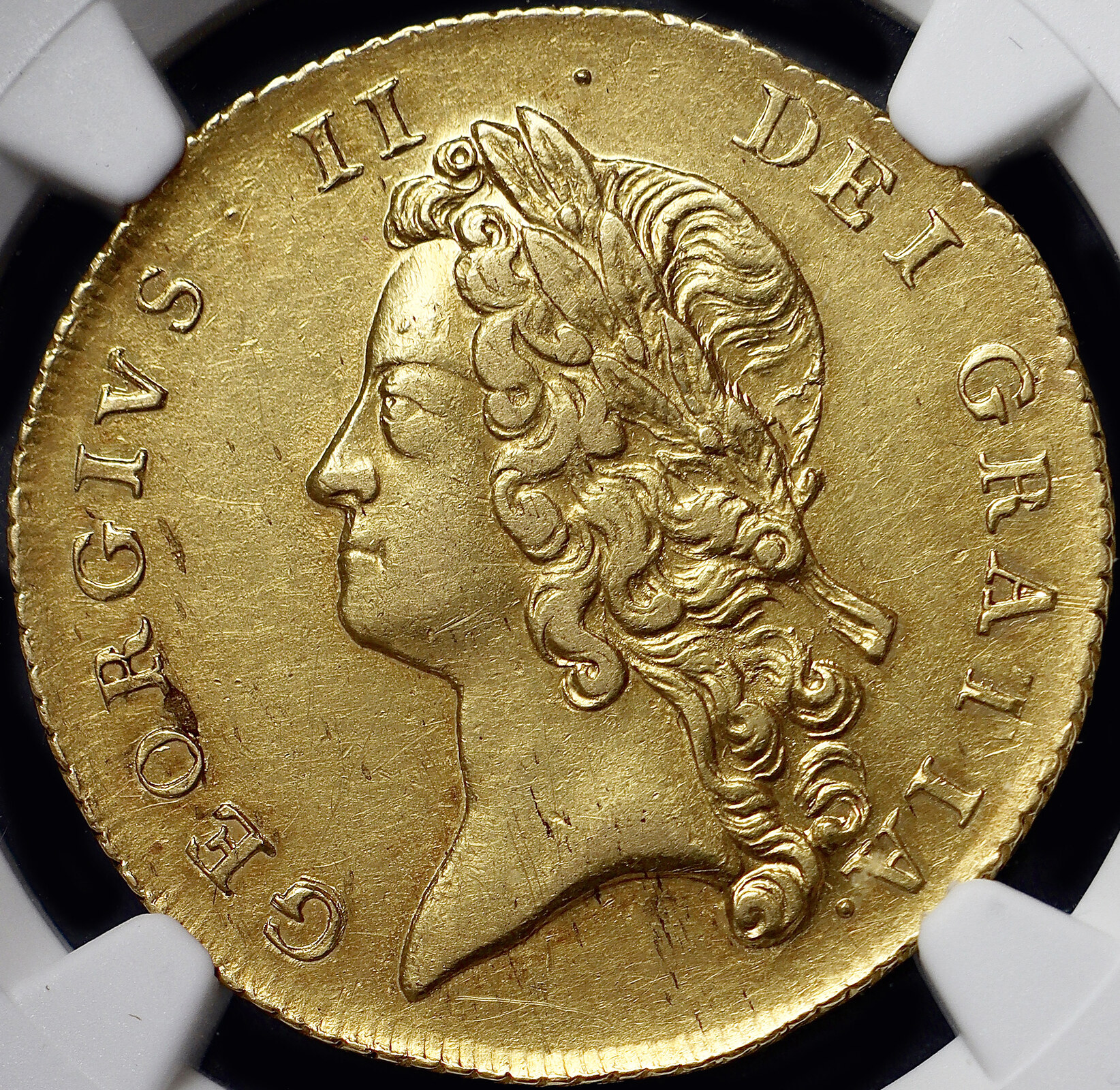 GREAT BRITAIN Two-Guineas 1738 House of Hanover - George II NGC AU 55 ...