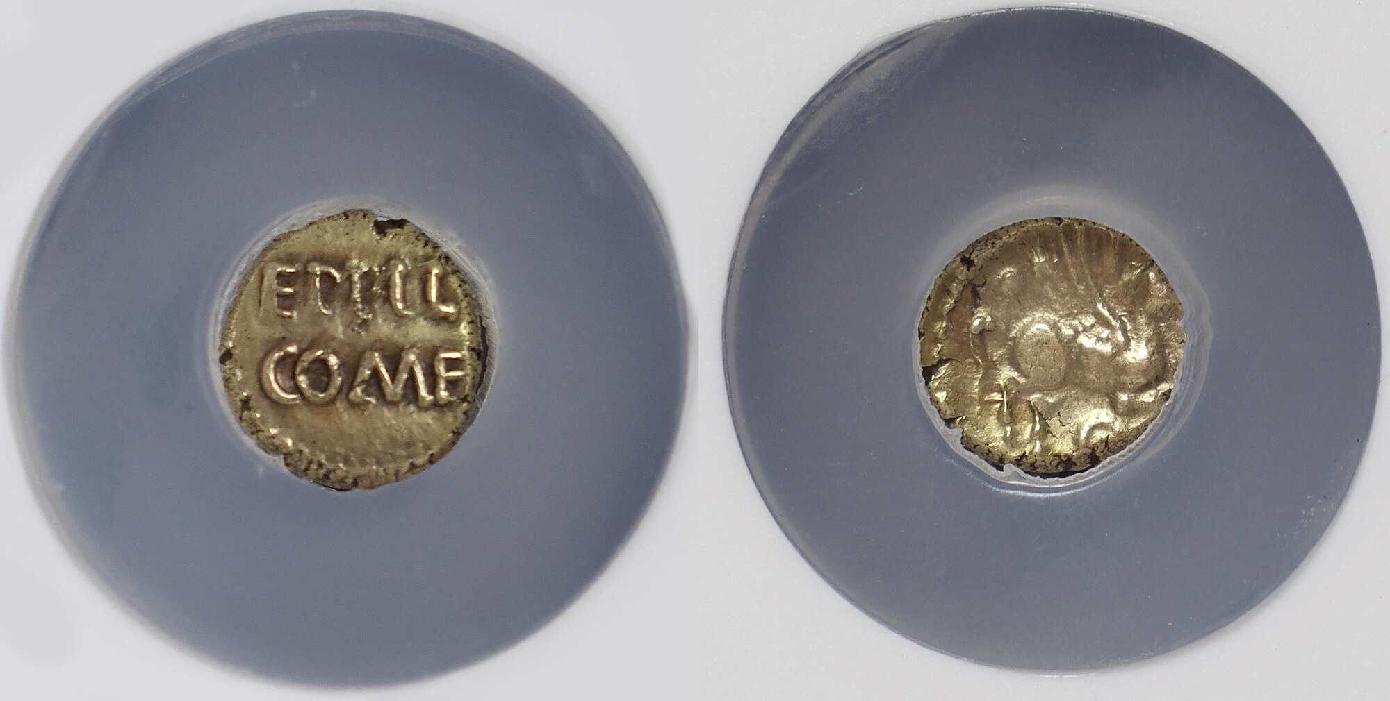 BRITAIN,REGINI-ATREBATES AV Quarter-Stater Eppillus, c.20 BC-AD 1 NGC ...