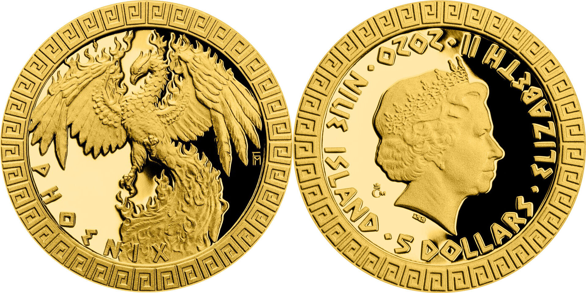 5 Dollars PHOENIX Mythical Creatures Gold Coin 5$ Niue 2020 Proof | MA ...