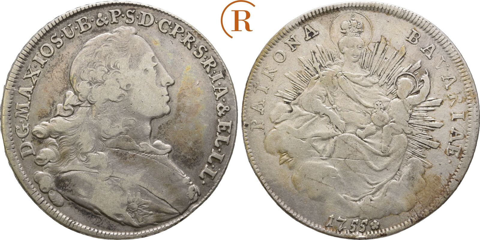 Bayern: Taler München 1755 Maximilian III. Joseph, 1745-1777: VF | MA-Shops
