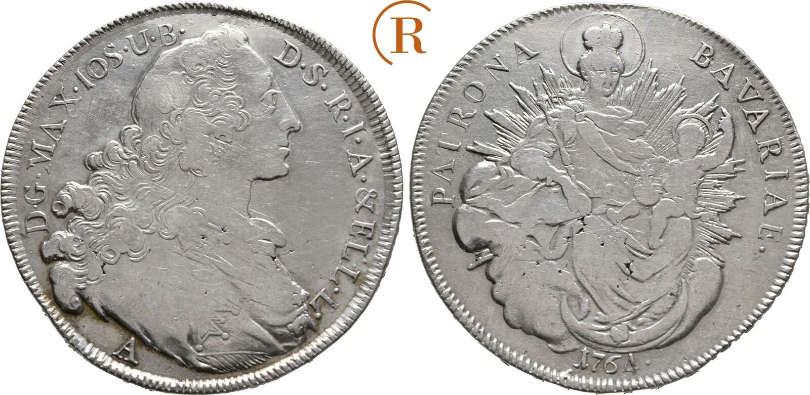 Bayern: Taler, Madonnentaler Amberg 1764 A Maximilian III. Joseph, 1745 ...