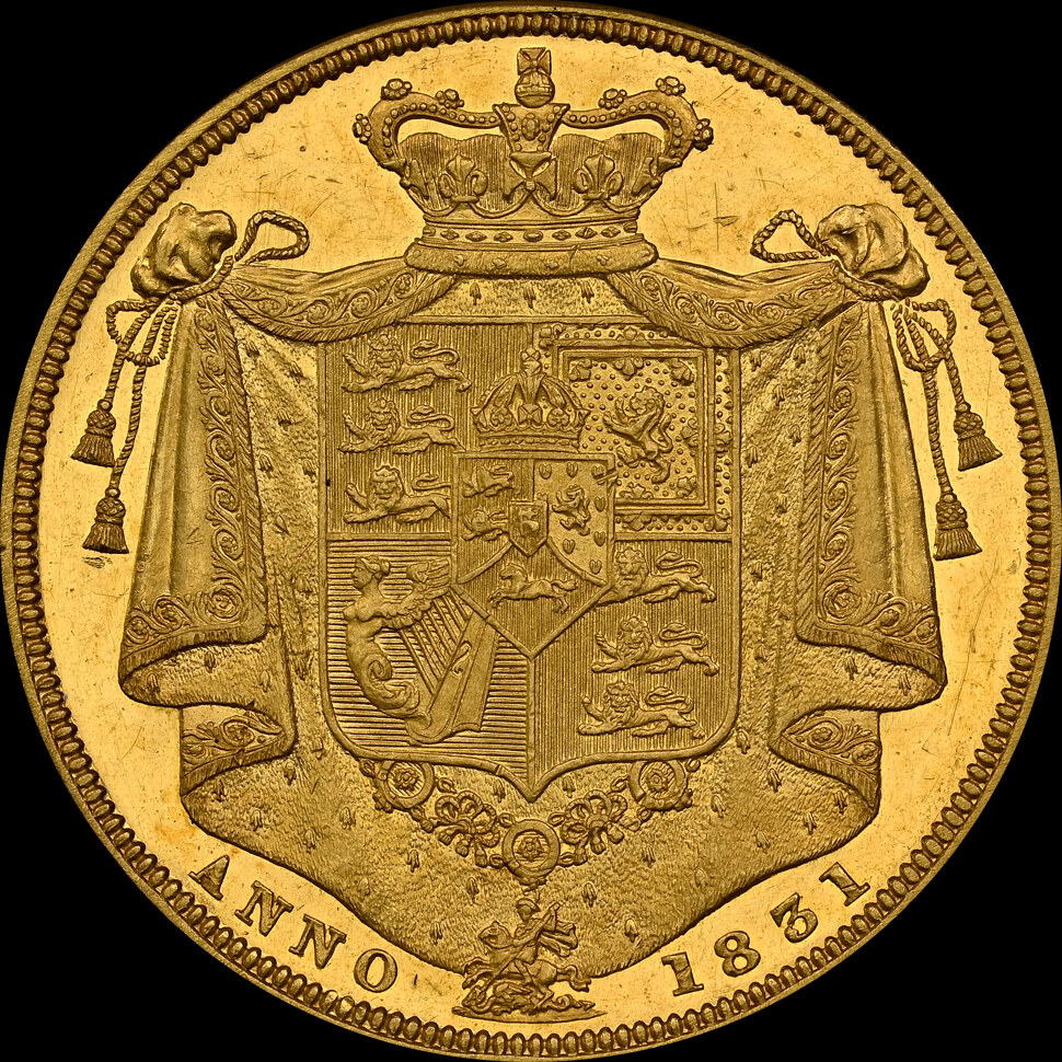 G.BRITAIN 2 pounds 1831 William IV NGC PROOF Details | MA-Shops