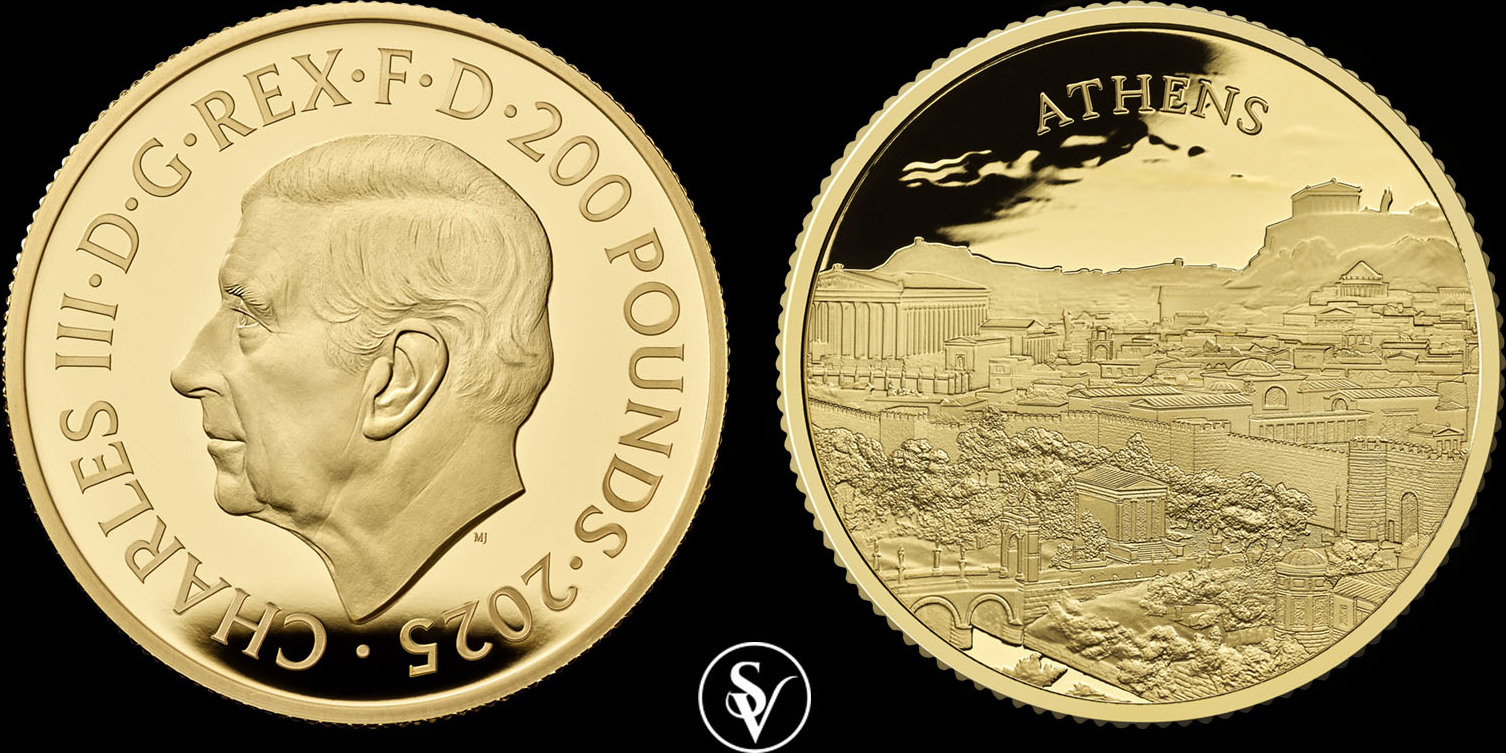 Great Britain 200 pounds 2025 Athens City views | MA-Shops