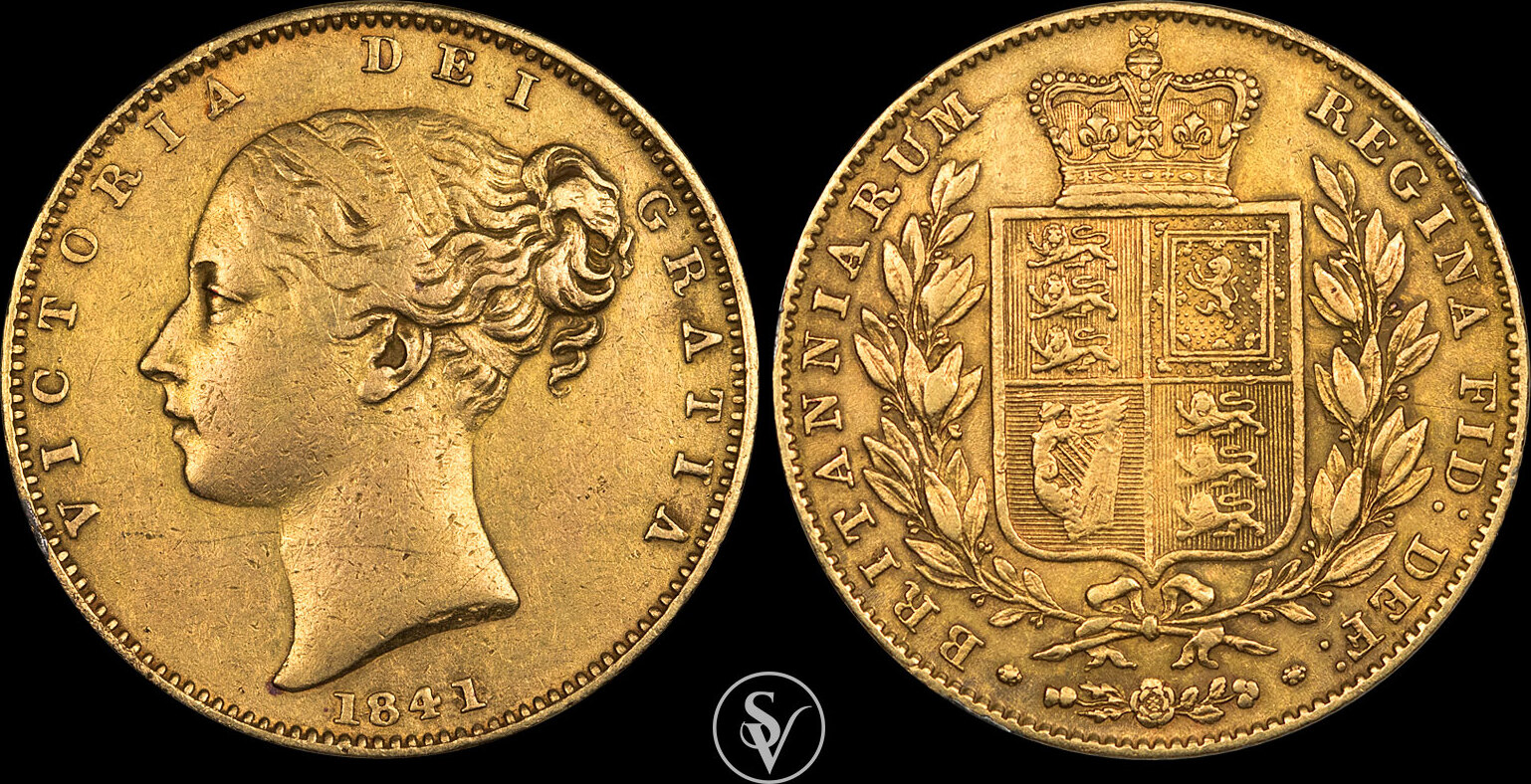 Great Britain 1 sovereign 1841 Victoria shield | MA-Shops
