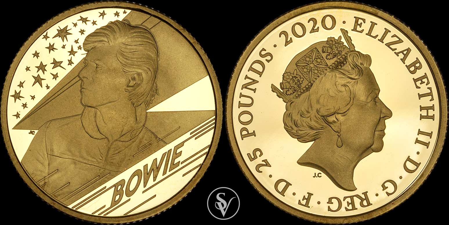Great Britain 25 Pounds 2020 Music Legends David Bowie | MA-Shops