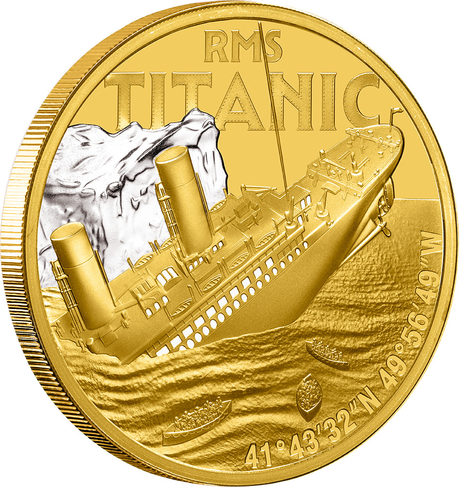 Niue 100$ 2025 1 oz Gold Coin RMS Titanic Proof | MA-Shops