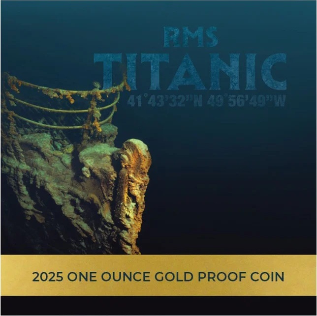Niue 100$ 2025 1 oz Gold Coin RMS Titanic Proof | MA-Shops